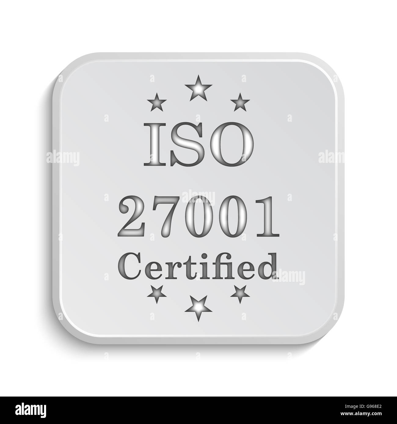ISO 27001 icon. Internet button on white background Stock Photo - Alamy ISO 27001 icon. Internet button on white background Stock Photo - Alamy
