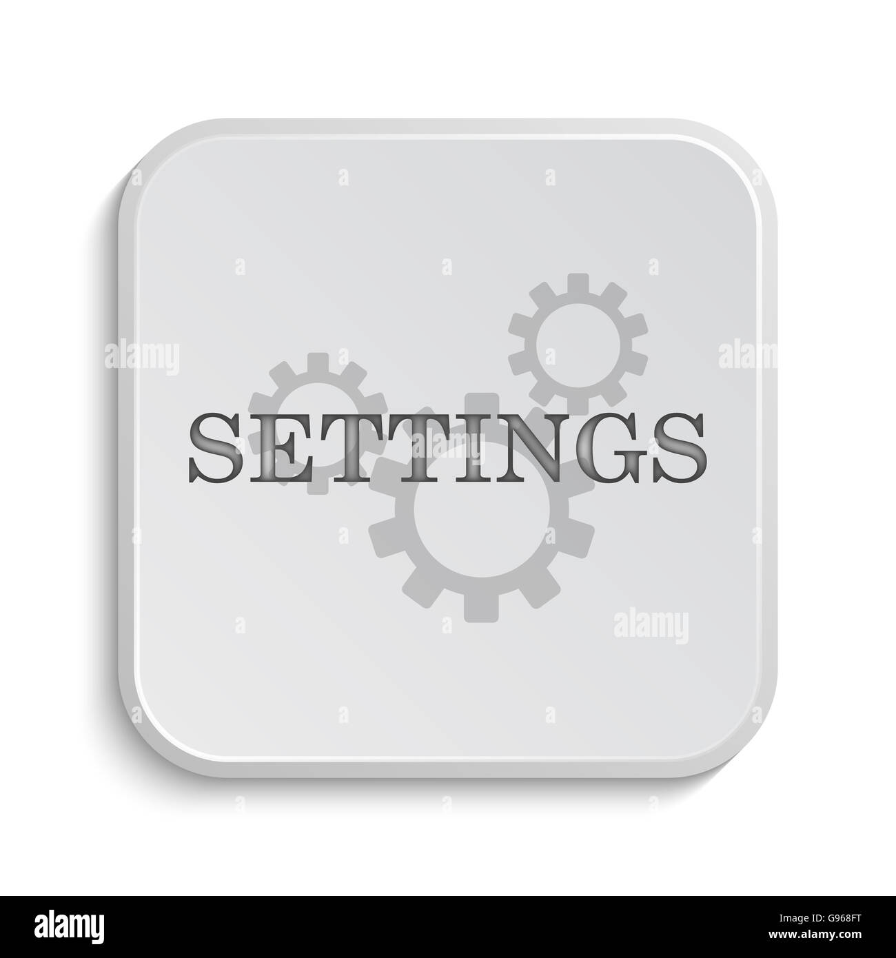 Gear setting icon grey hi-res stock photography and images - Alamy