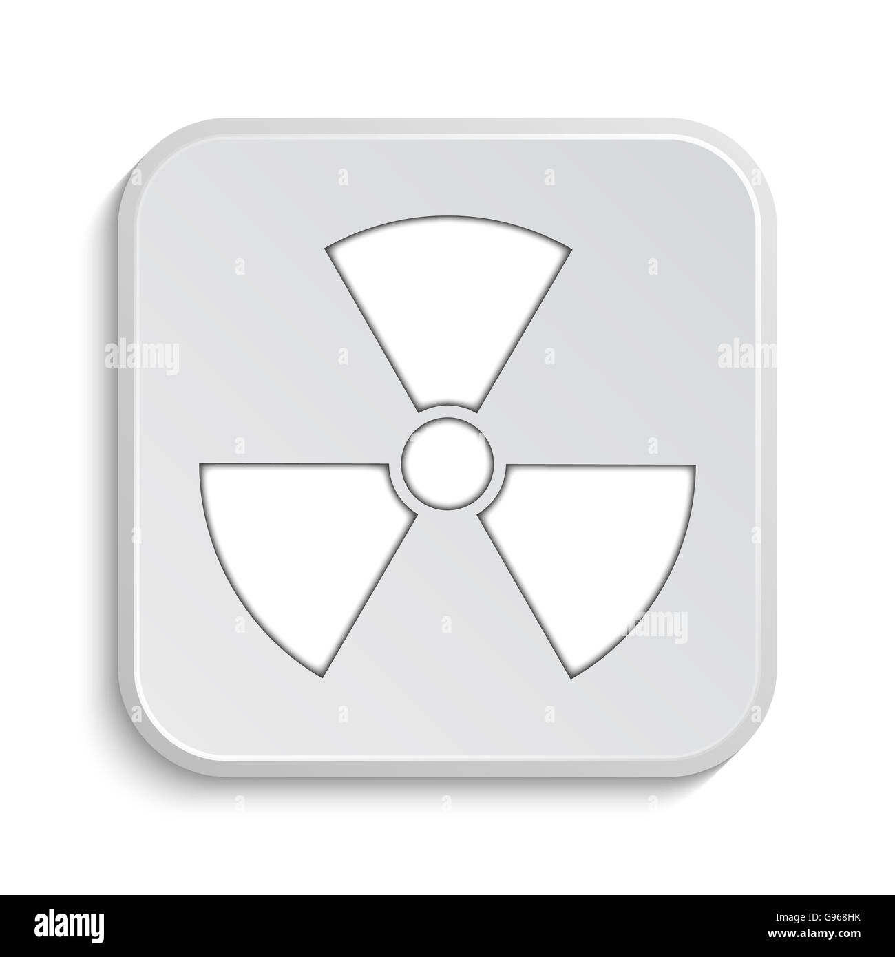 Radiation icon. Internet button on white background Stock Photo - Alamy