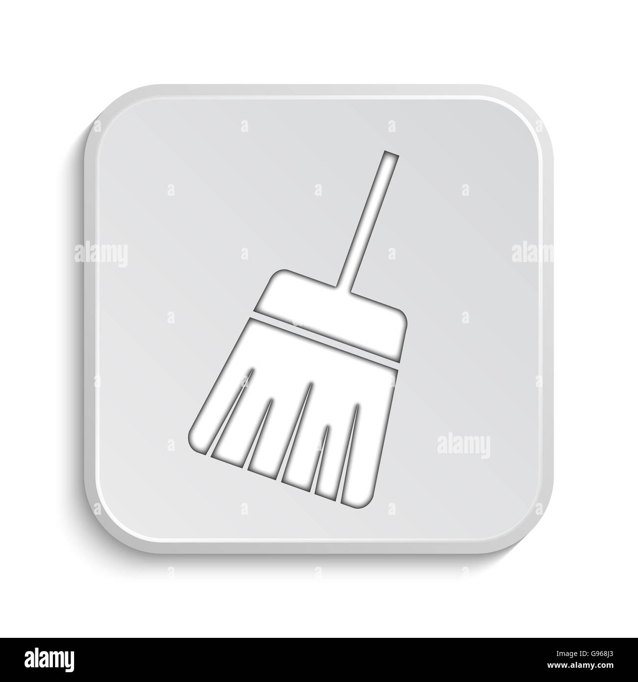 Sweep icon. Internet button on white background Stock Photo - Alamy