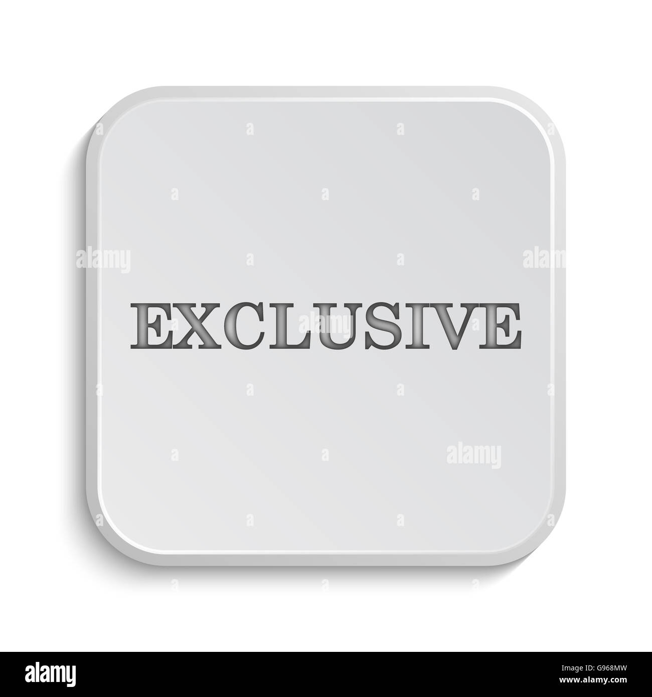 Exclusive icon. Internet button on white background Stock Photo - Alamy
