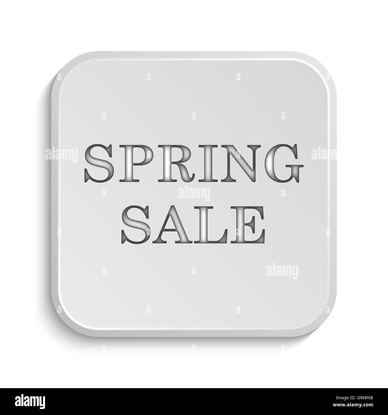 Spring sale icon. Internet button on white background Stock Photo - Alamy