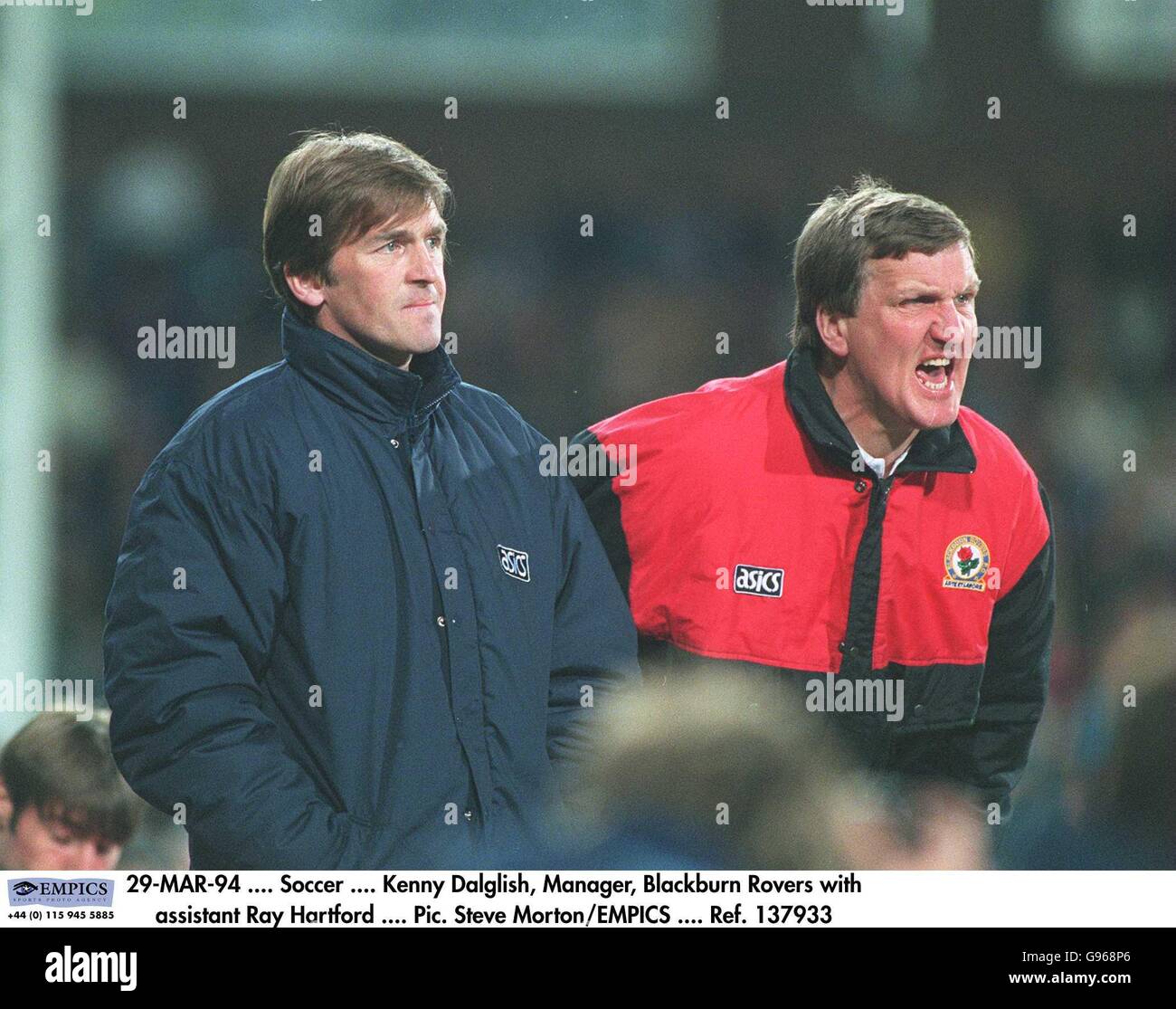 Blackburn rovers with assistant ray harford hi-res stock photography ...