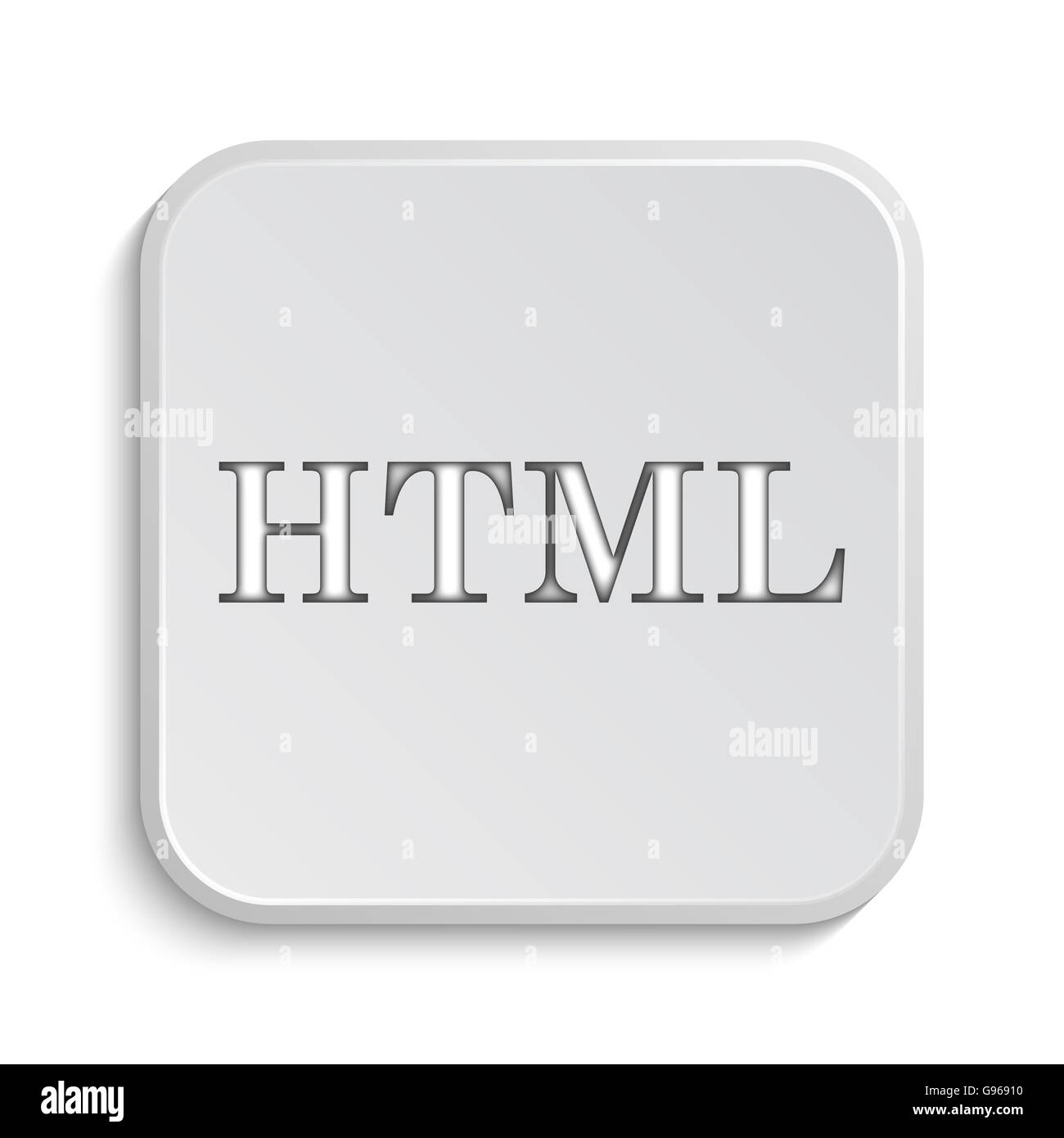 Html icon internet button Cut Out Stock Images & Pictures - Alamy