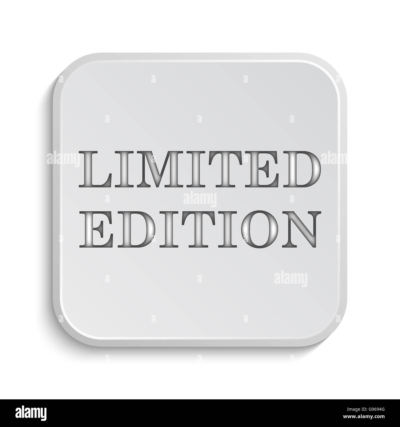 Limited edition icon. Internet button on white background Stock Photo ...