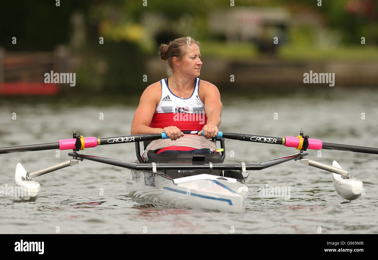 Rachel Morris during the ParalympicsGB Rowing team announcement Stock ...
