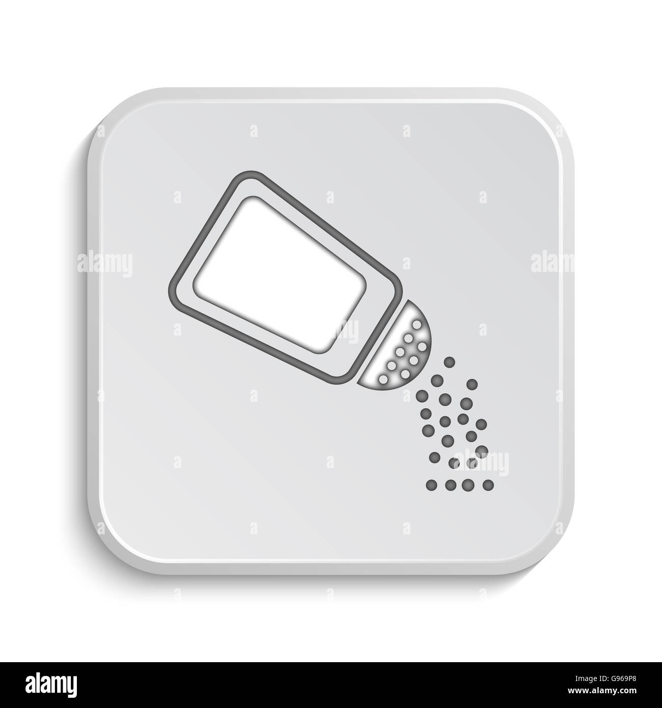 Salt icon. Internet button on white background Stock Photo - Alamy