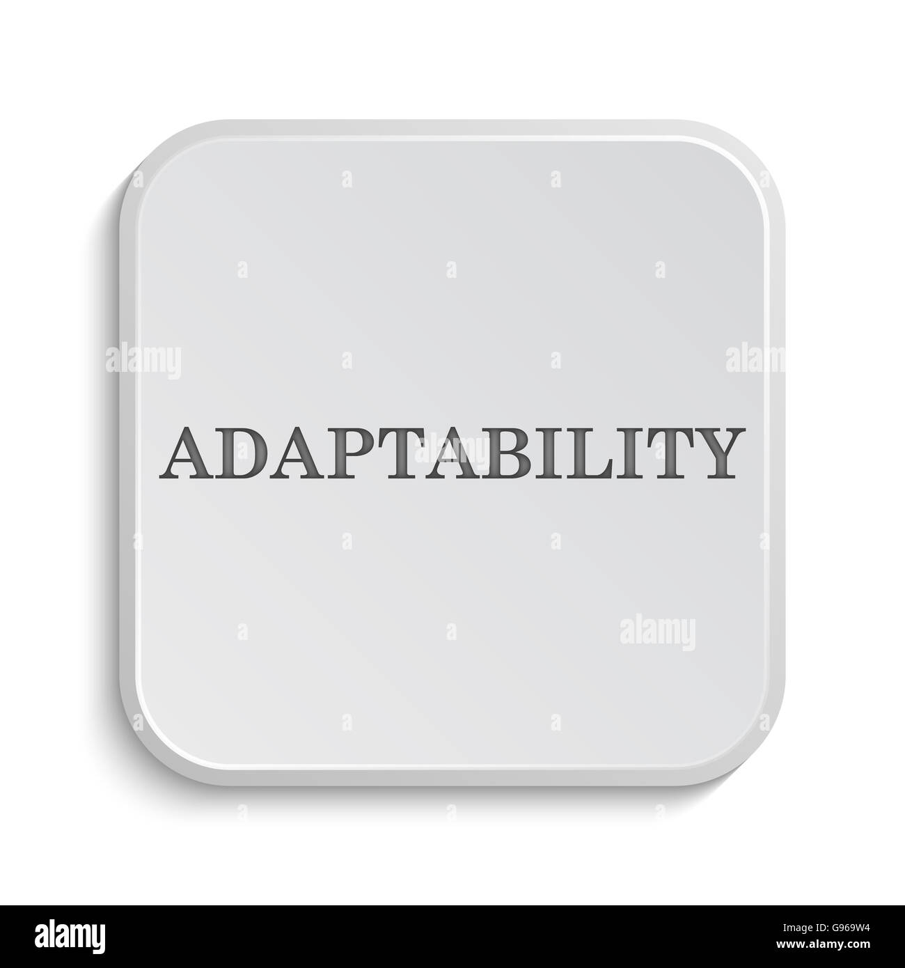 Adaptability icon. Internet button on white background Stock Photo - Alamy