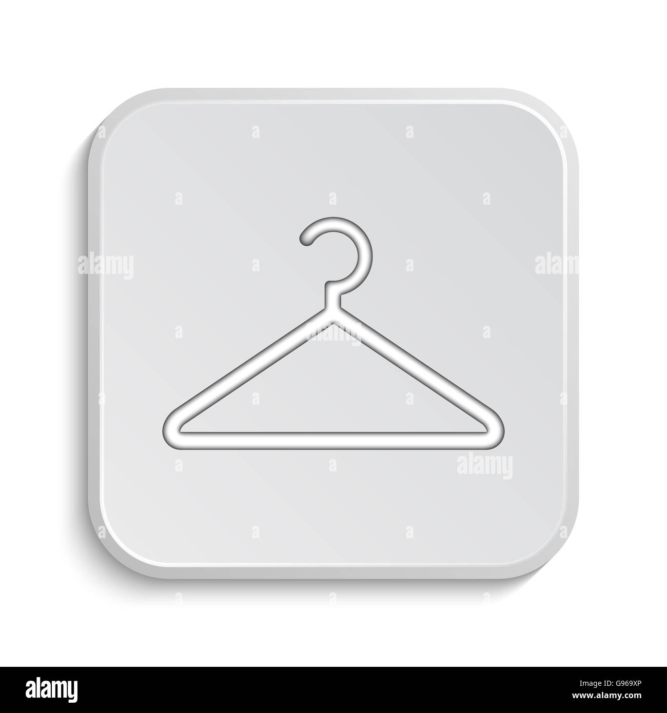 Hanger icon. Internet button on white background Stock Photo - Alamy
