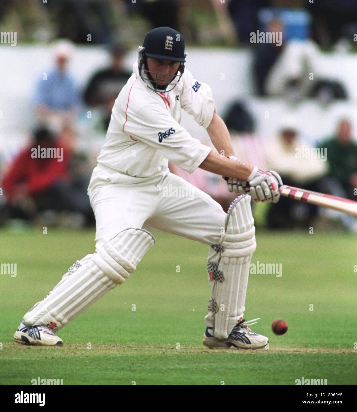 Michael Atherton of Lancashire in action and on his way to a career ...