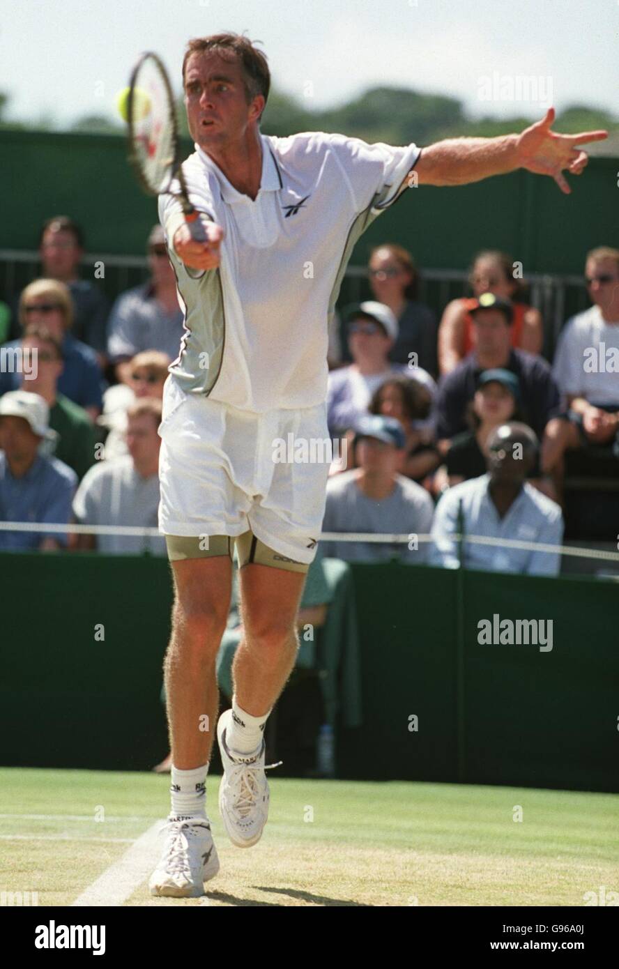 Tennis - Wimbledon Championships - Todd Martin v Patrick Rafter Stock ...