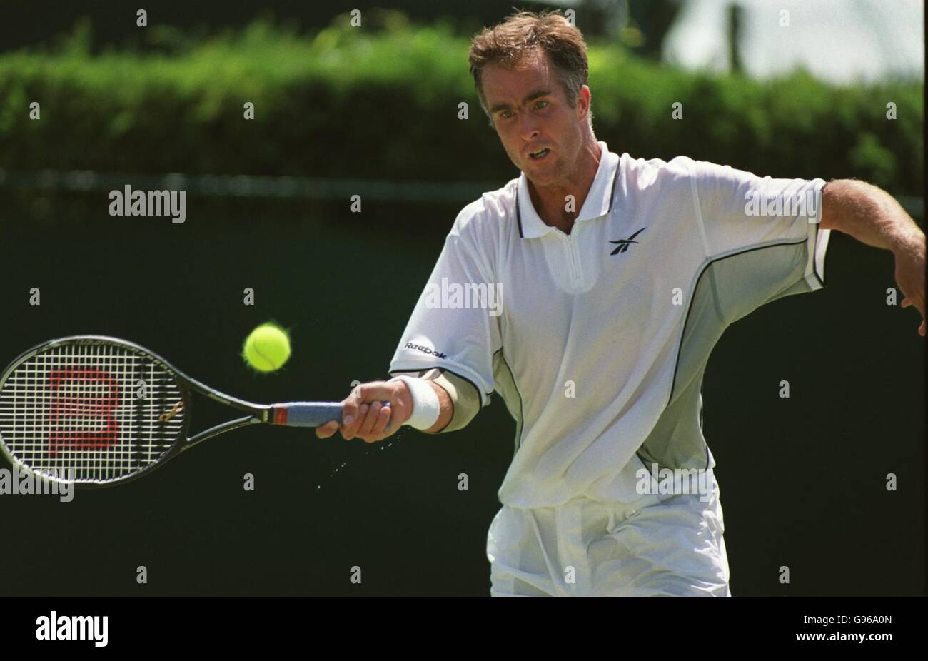 Tennis - Wimbledon Championships - Todd Martin v Patrick Rafter Stock ...