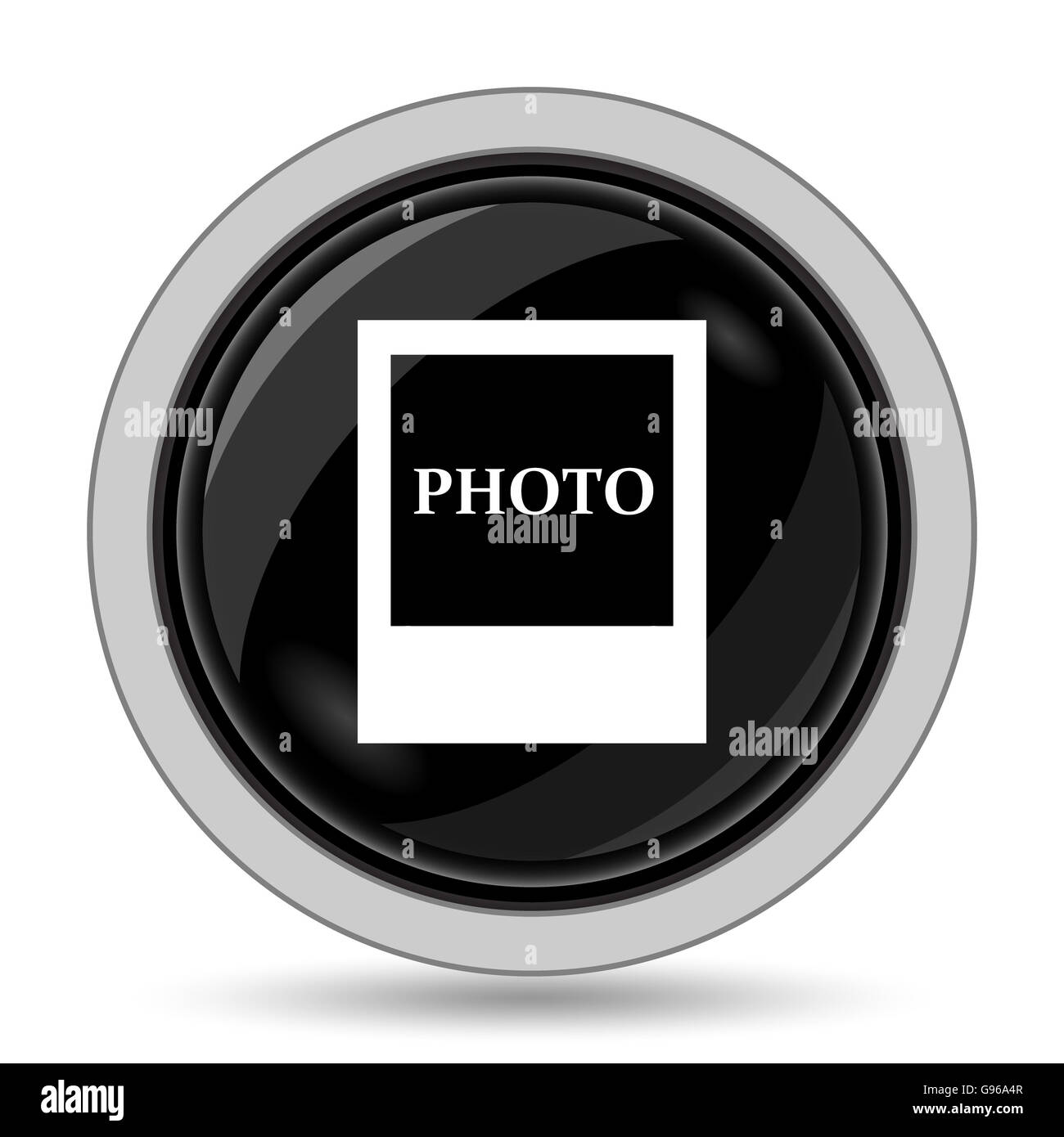 Button Black And White