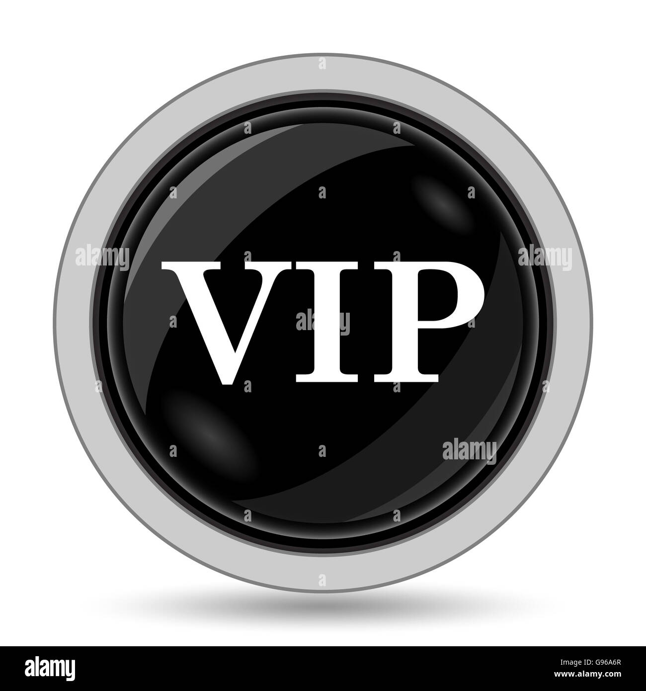 VIP icon. Internet button on white background Stock Photo - Alamy