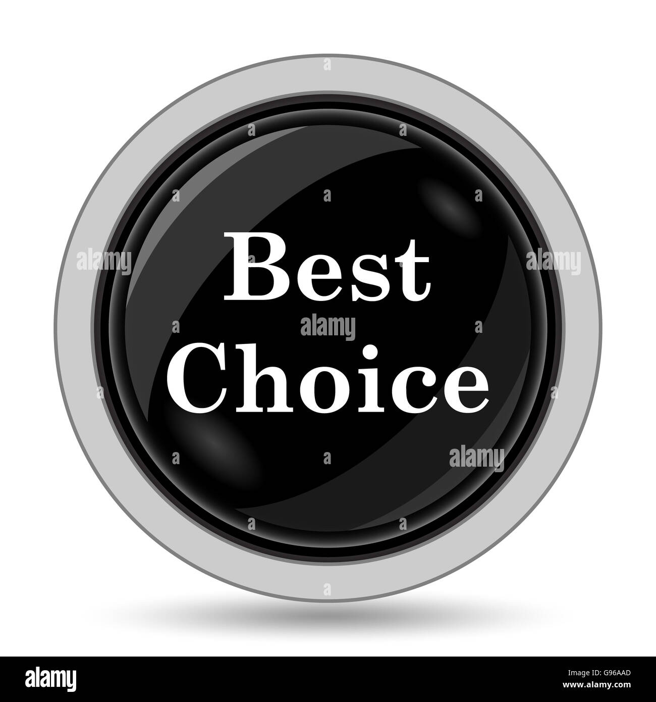 Best choice icon. Internet button on white background Stock Photo - Alamy