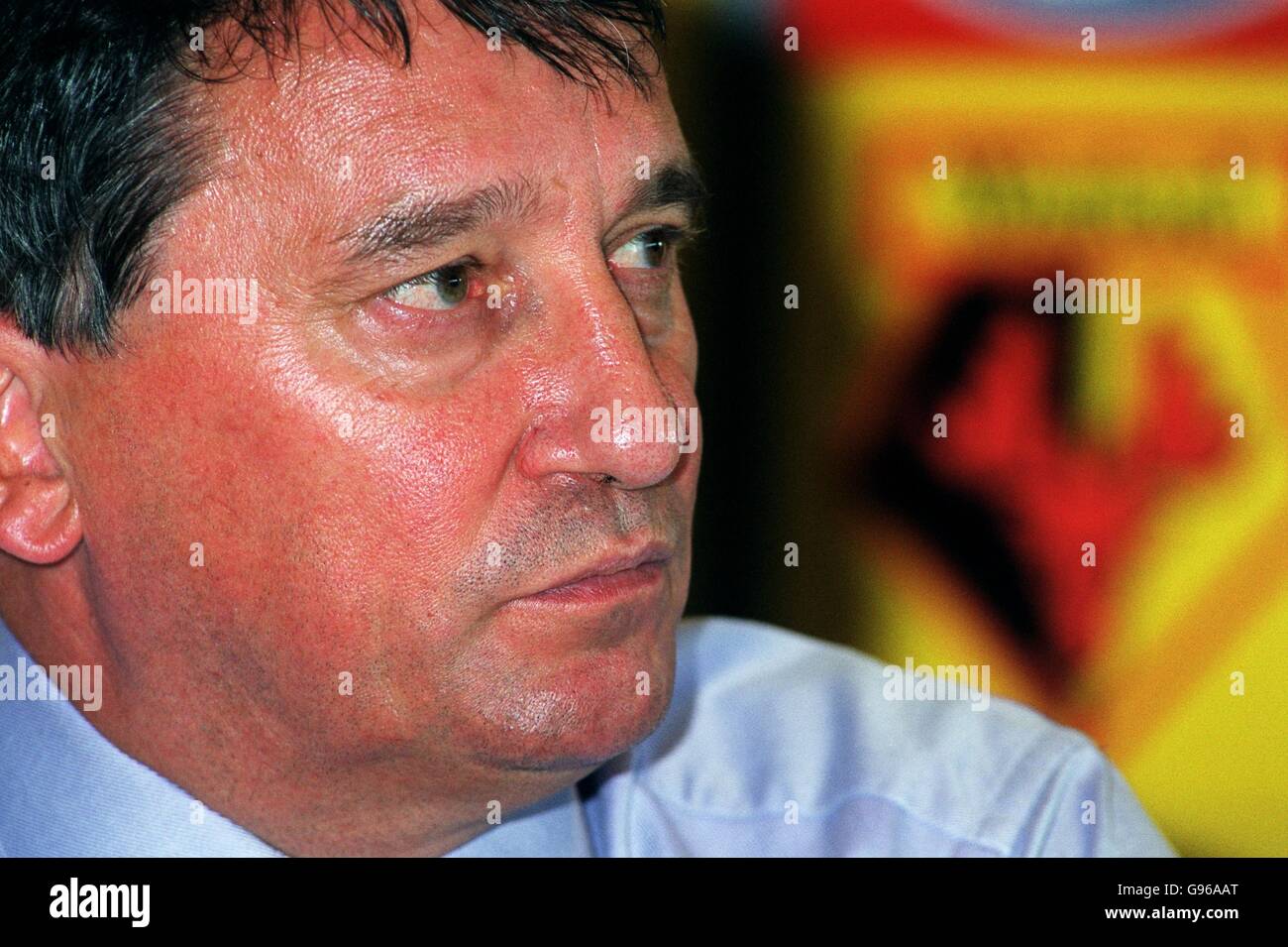 Soccer fa carling premiership watford press conference hi-res stock ...