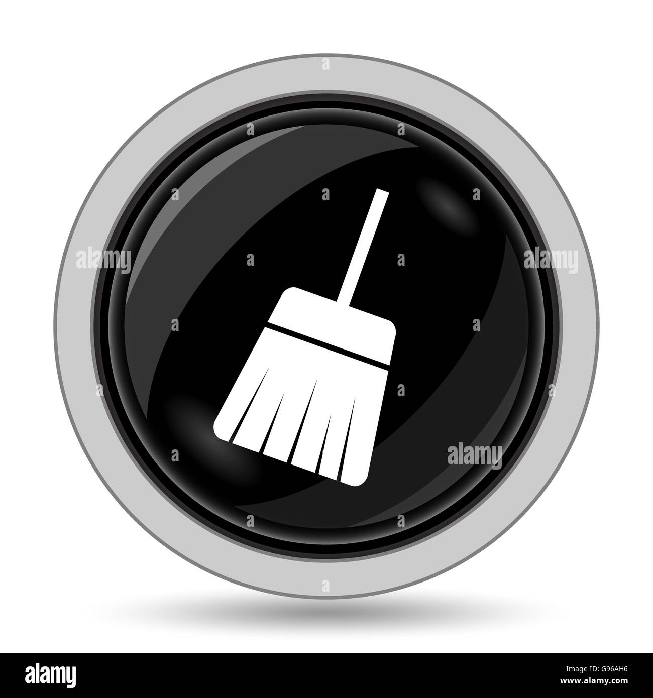 Sweep icon. Internet button on white background Stock Photo - Alamy