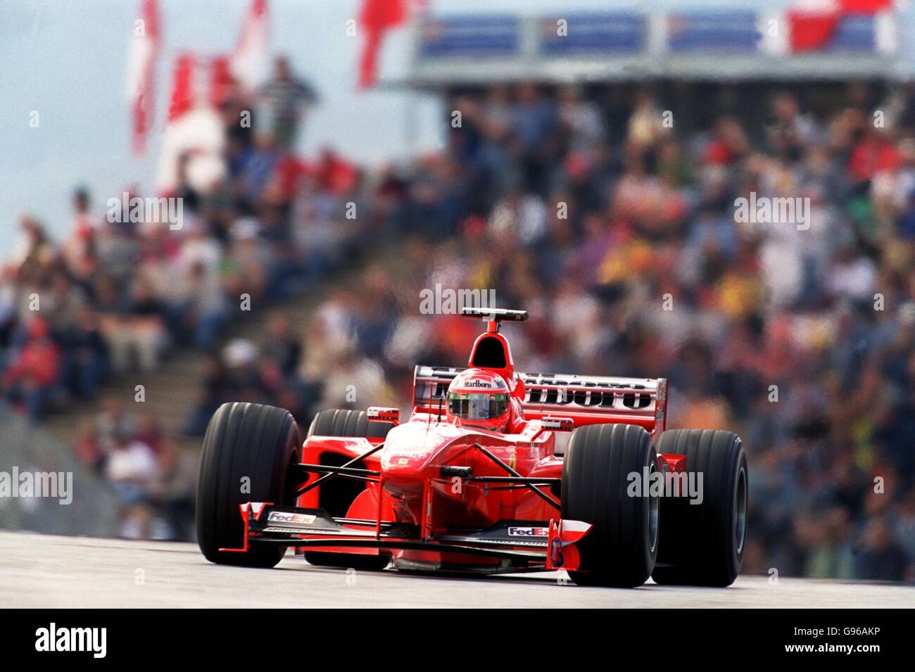 Eddie irvine on his way to 3rd place in qualifying hi-res stock ...