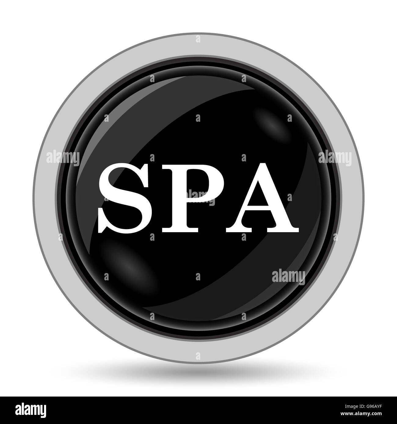 Spa icon. Internet button on white background Stock Photo - Alamy