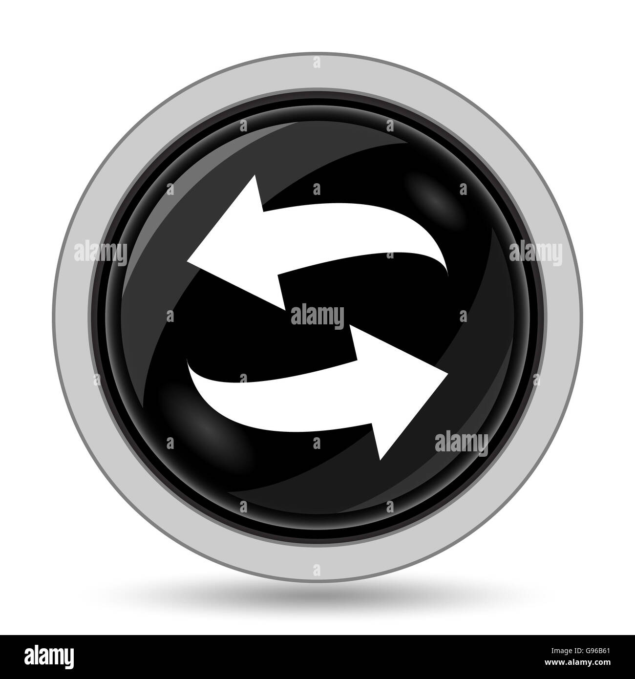 Swap icon. Internet button on white background Stock Photo - Alamy