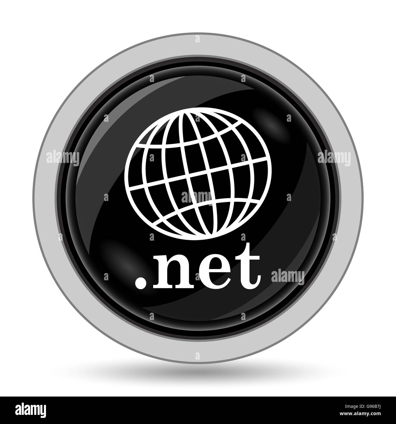 .net icon. Internet button on white background Stock Photo - Alamy