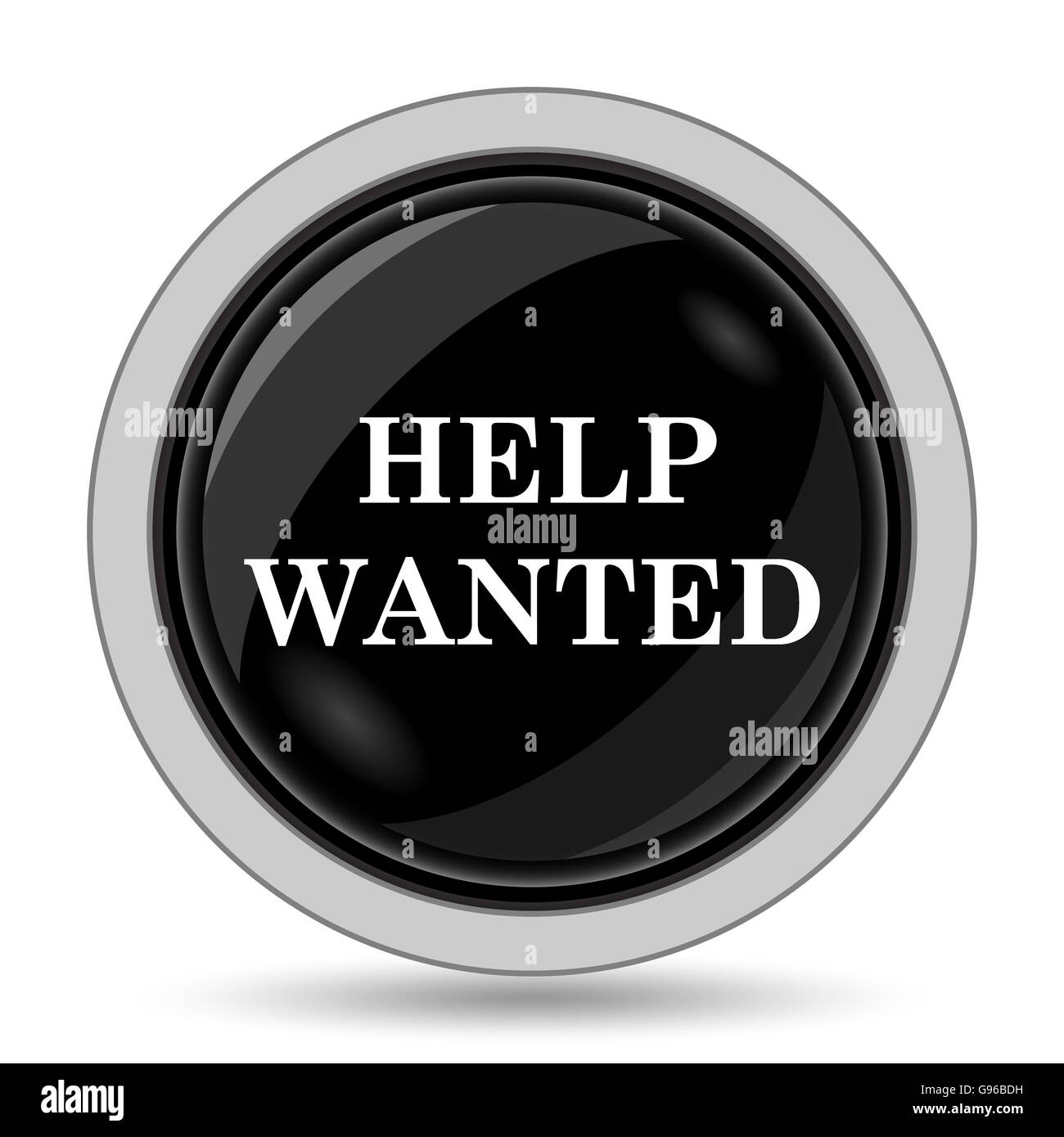 Help Wanted Sign Black And White