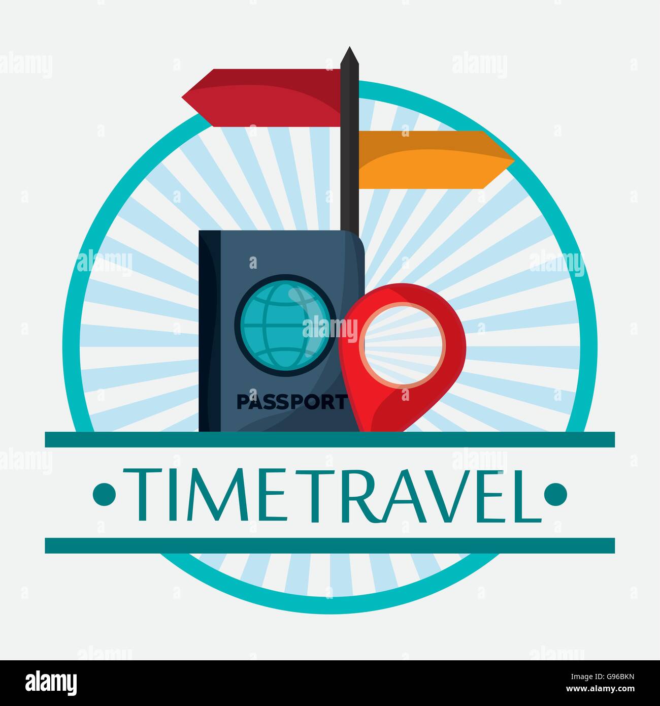 Trip icon set. Time to travel design. Vector graphic Stock Vector Image ...