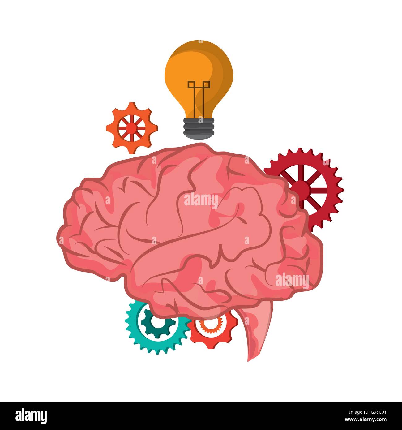 Brain icon. Thinking design. Vector graphic Stock Vector Image & Art ...