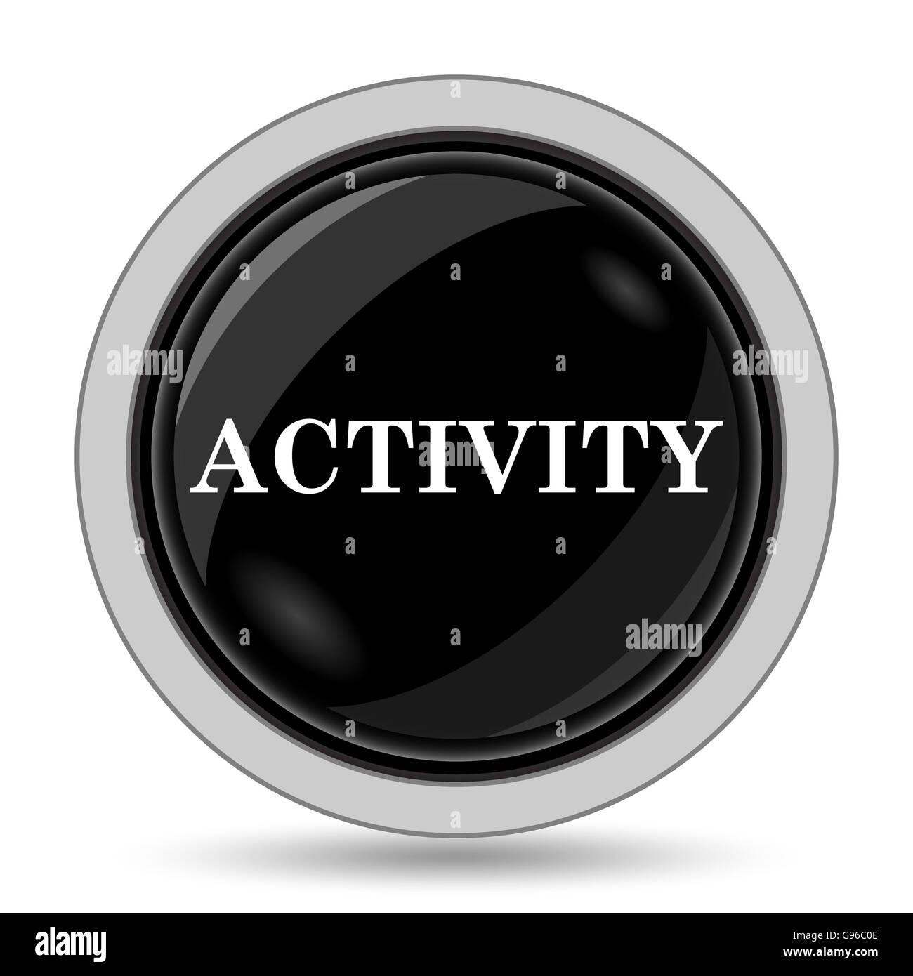 Activity icon. Internet button on white background Stock Photo - Alamy