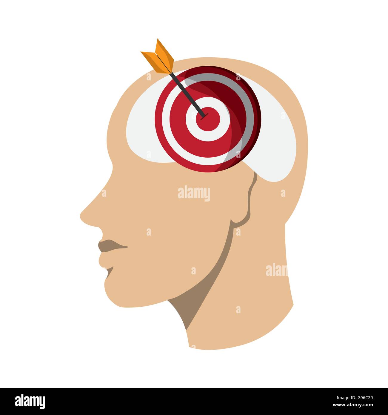 Human head icon. Thinking design. Vector graphic Stock Vector Image ...