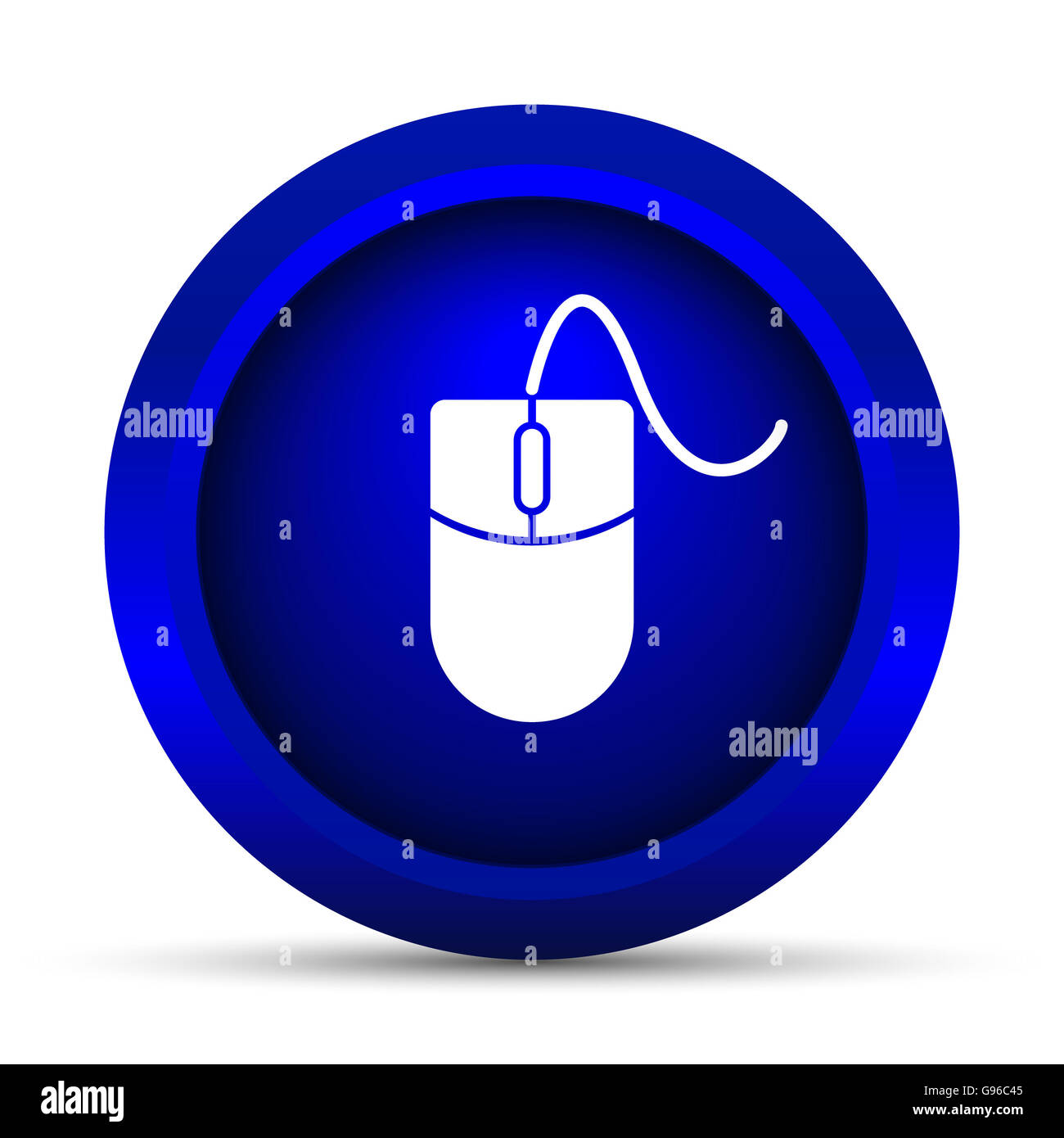 Mouse icon. Internet button on white background Stock Photo - Alamy