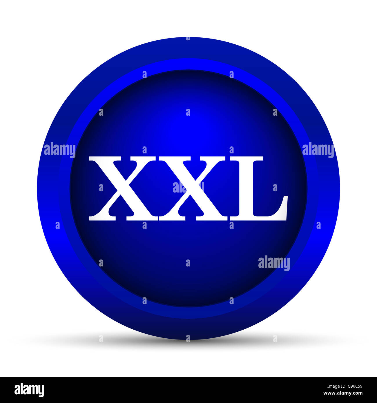 XXL icon. Internet button on white background Stock Photo - Alamy