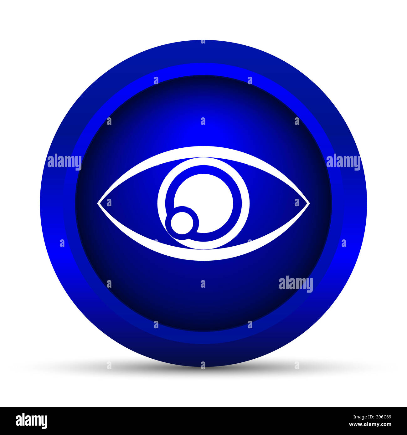 Eye icon. Internet button on white background Stock Photo - Alamy