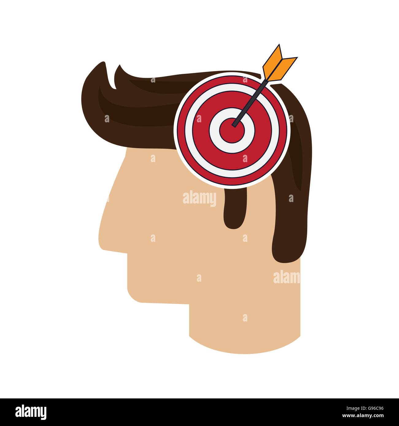 Human head icon. Thinking design. Vector graphic Stock Vector Image ...