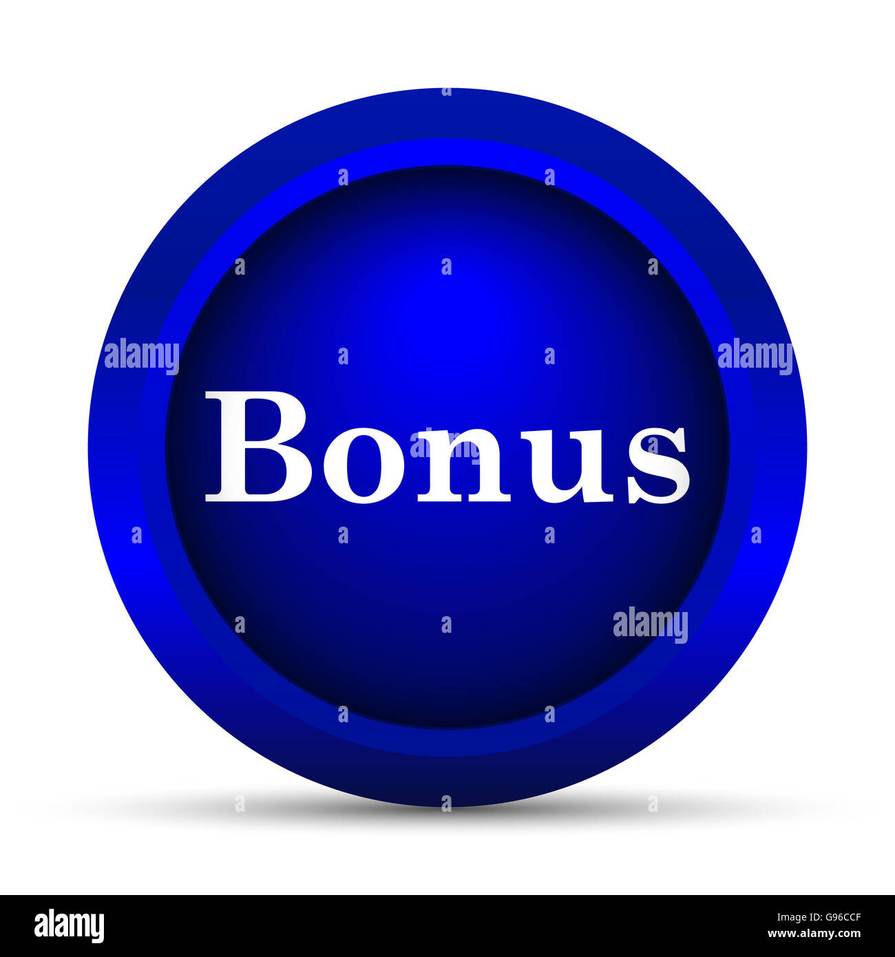 Bonus icon. Internet button on white background Stock Photo - Alamy
