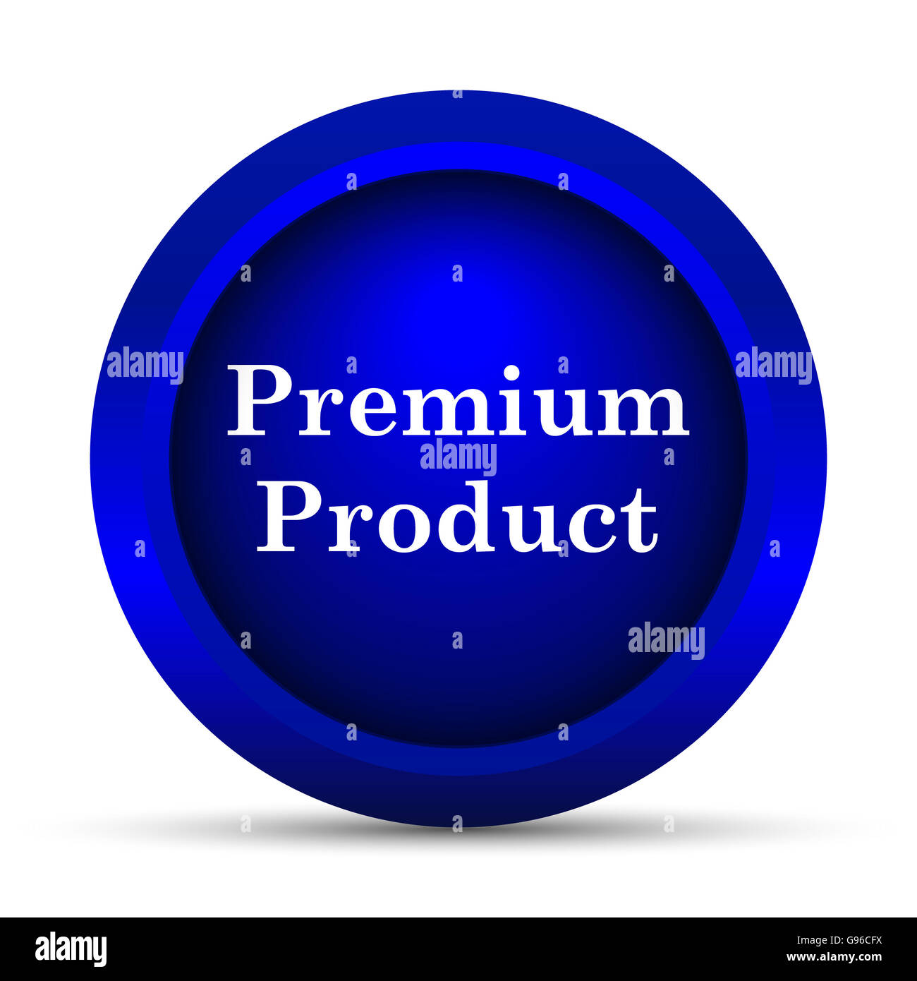 Premium product icon. Internet button on white background Stock Photo ...
