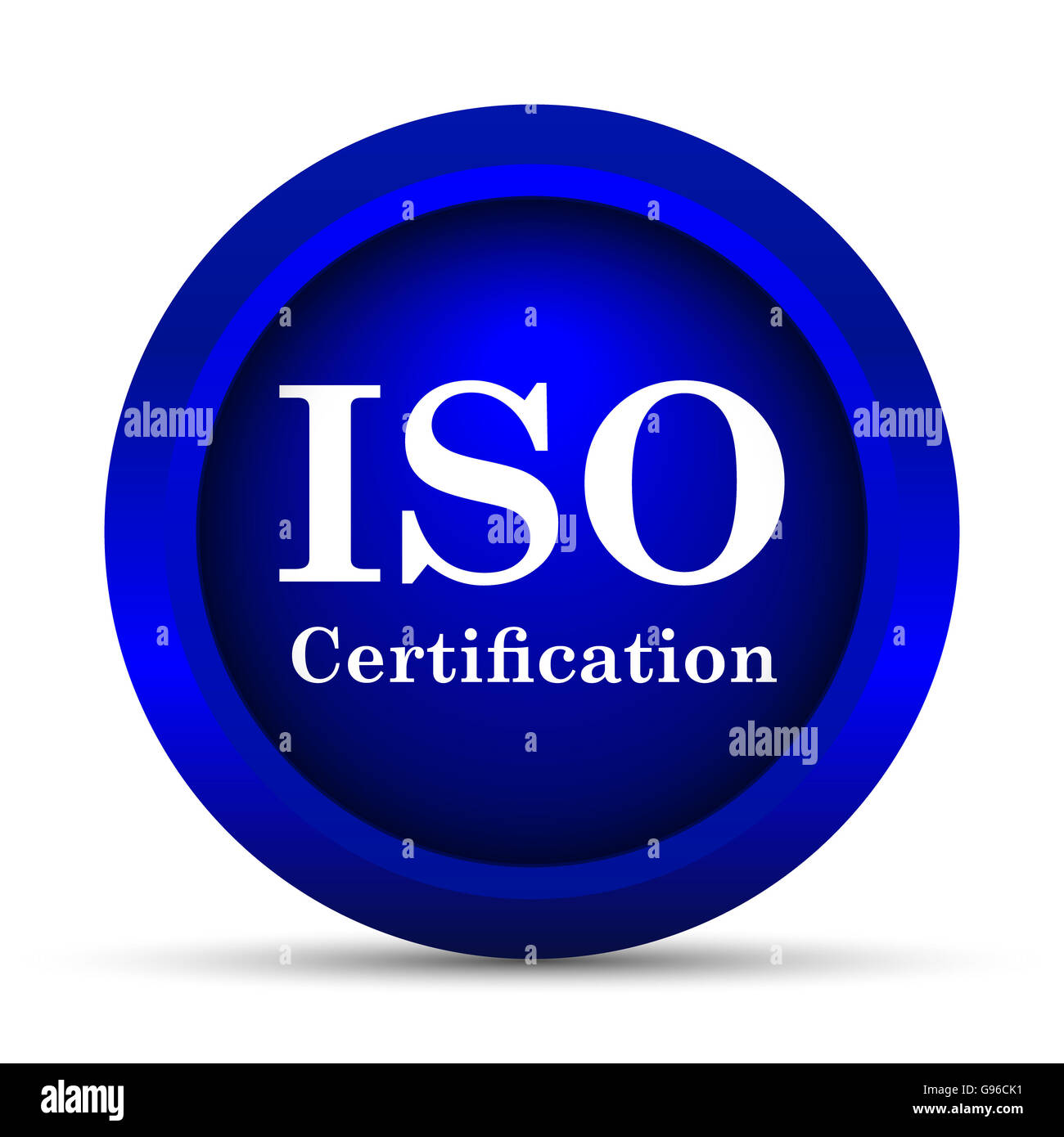 Iso icon blue internet hi-res stock photography and images - Alamy