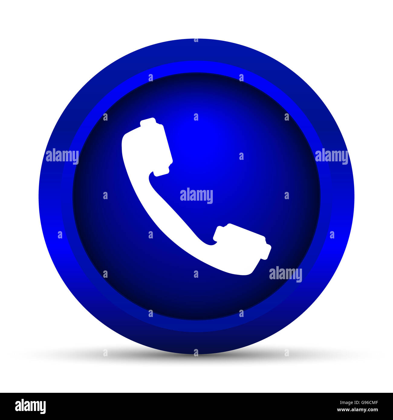 Phone icon. Internet button on white background Stock Photo - Alamy