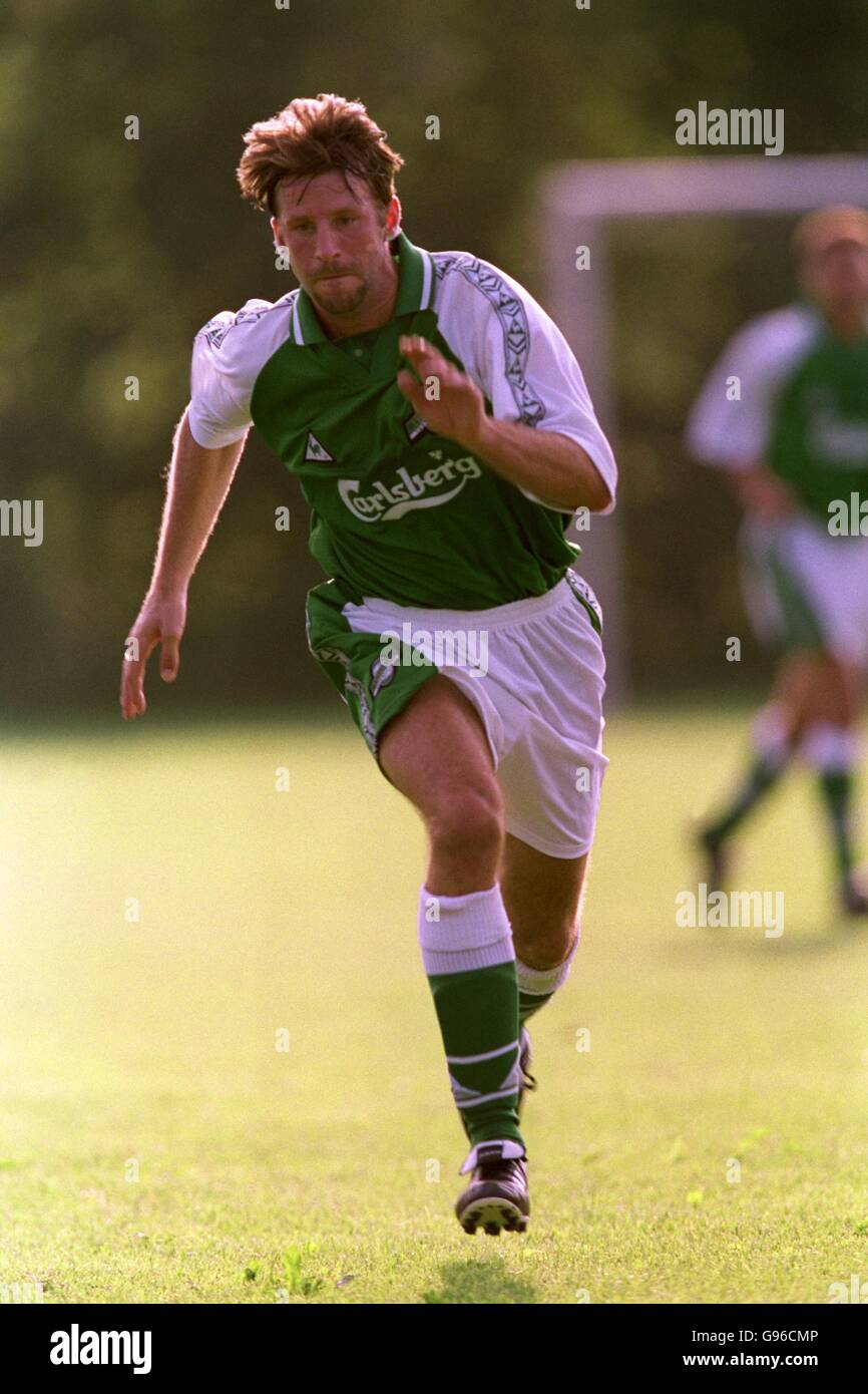 Soccer - Friendly - AB v Hibernian. Dirk Lehmann, Hibernian Stock Photo ...