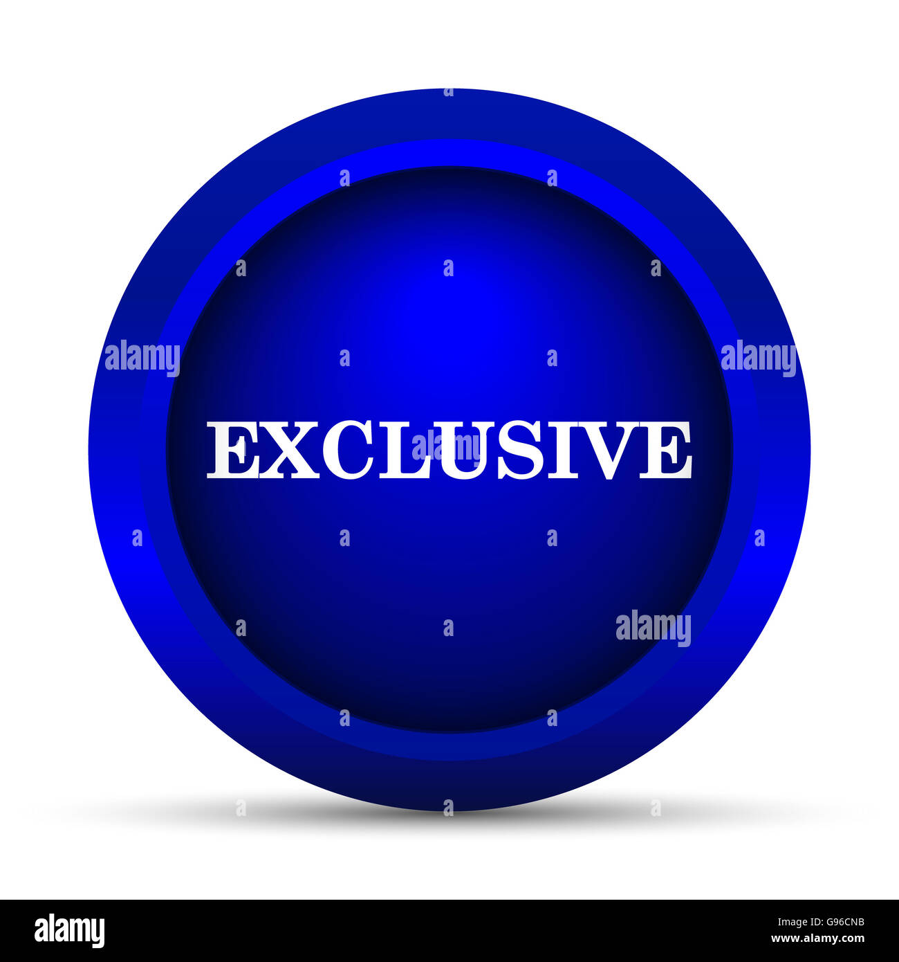 Exclusive icon. Internet button on white background Stock Photo - Alamy