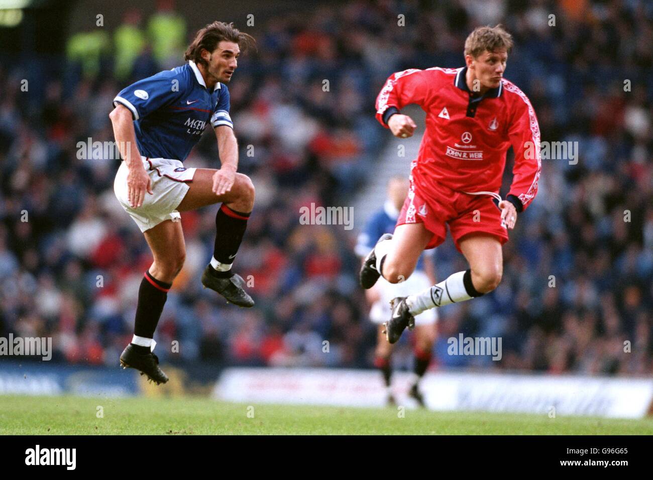 Rangers' Lorenzo Amoruso fires his team in to the semi finals with the ...