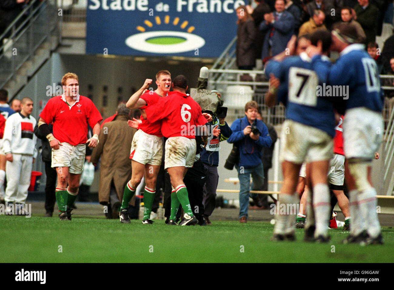 Rugby Union - Five Nations Championship - France v Wales. Wales players ...