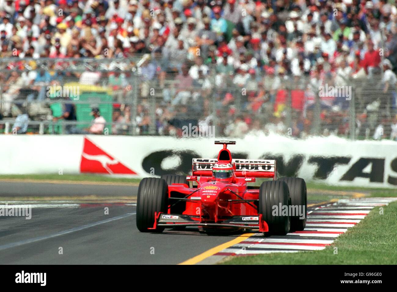 Formula One Motor Racing - Australian Grand Prix. Eddie Irvine, Ferrari ...
