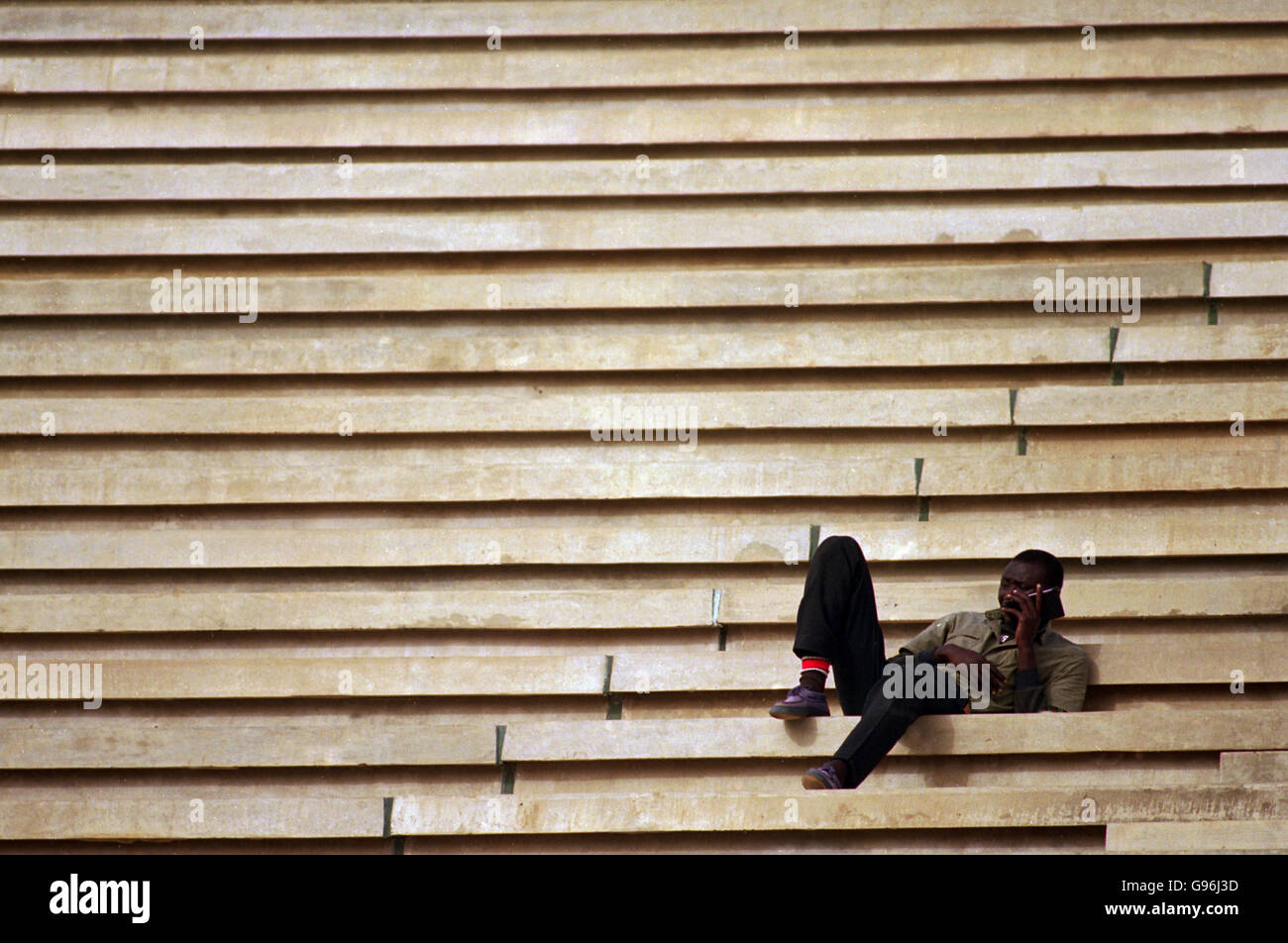 INTERNATIONAL SOCCER. CONTACT SHEET 2. FANS AT THE AFRICAN NATIONS CUP ...