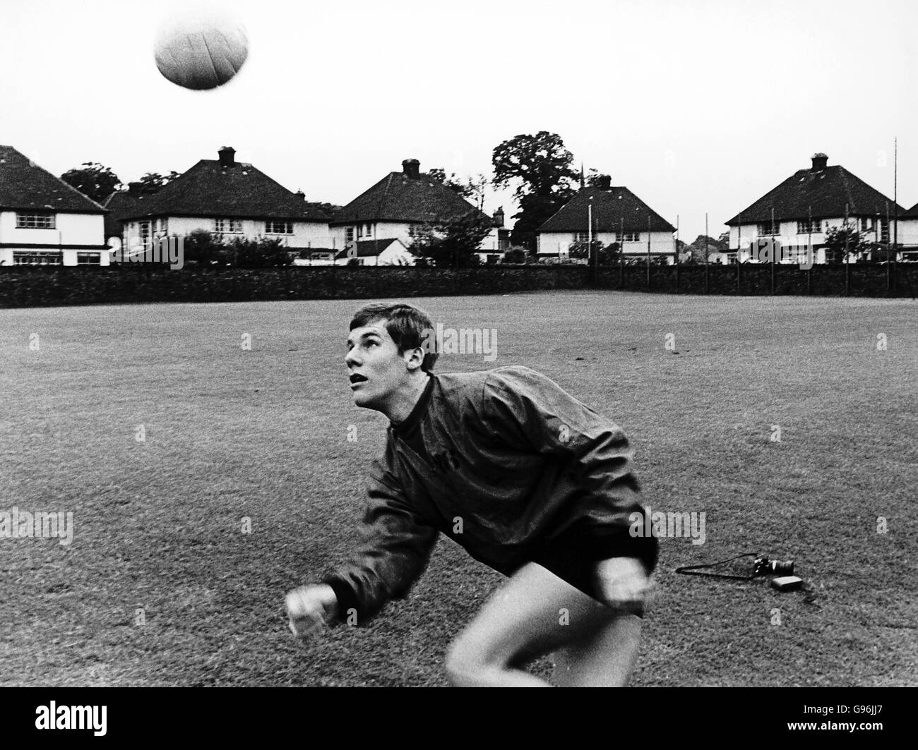 Everton's Joe Royle training at the Bellefield training ground Stock ...