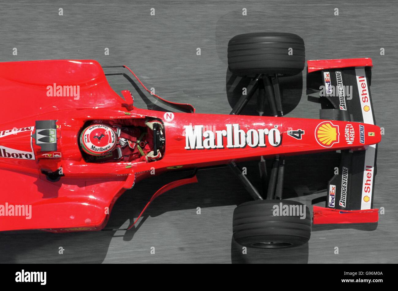 Top view aerial view marlboro plan car f1 hi-res stock photography and ...
