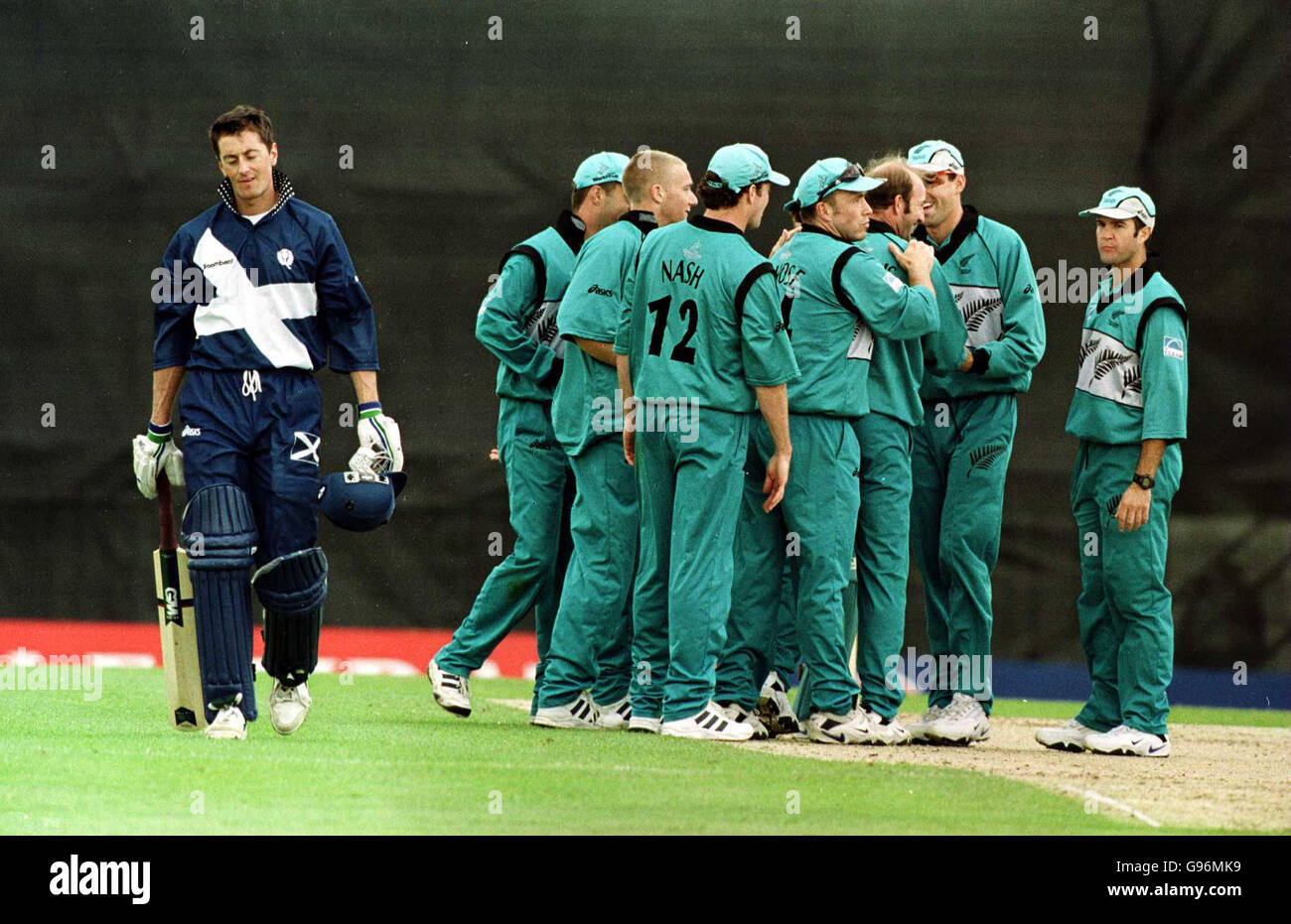 World cup cricket group b scotland v new zealand hi-res stock ...