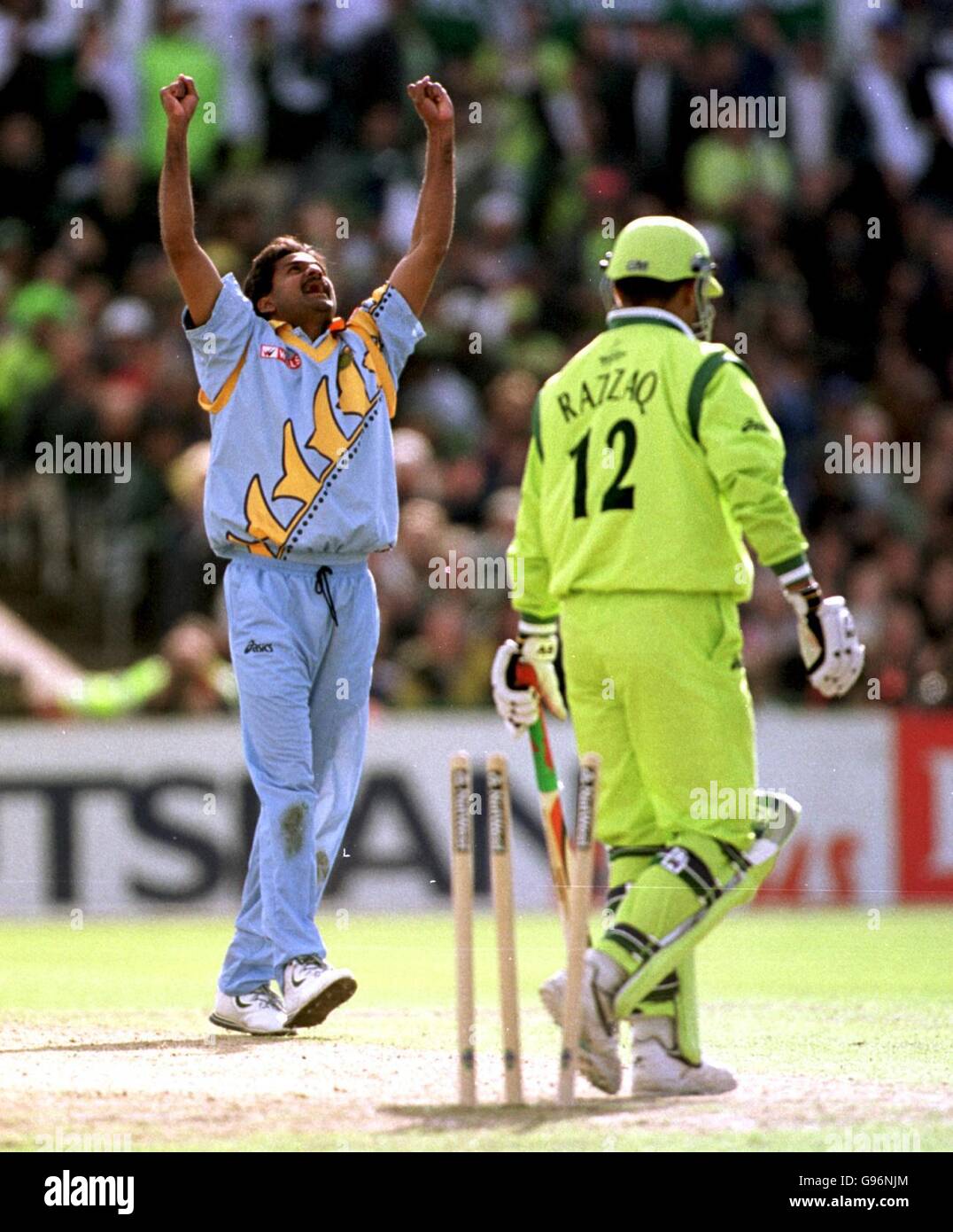 Cricket icc world cup super six india v pakistan hi-res stock ...
