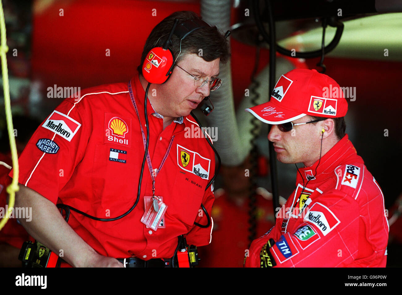 Ferraris eddie irvine hi-res stock photography and images - Alamy