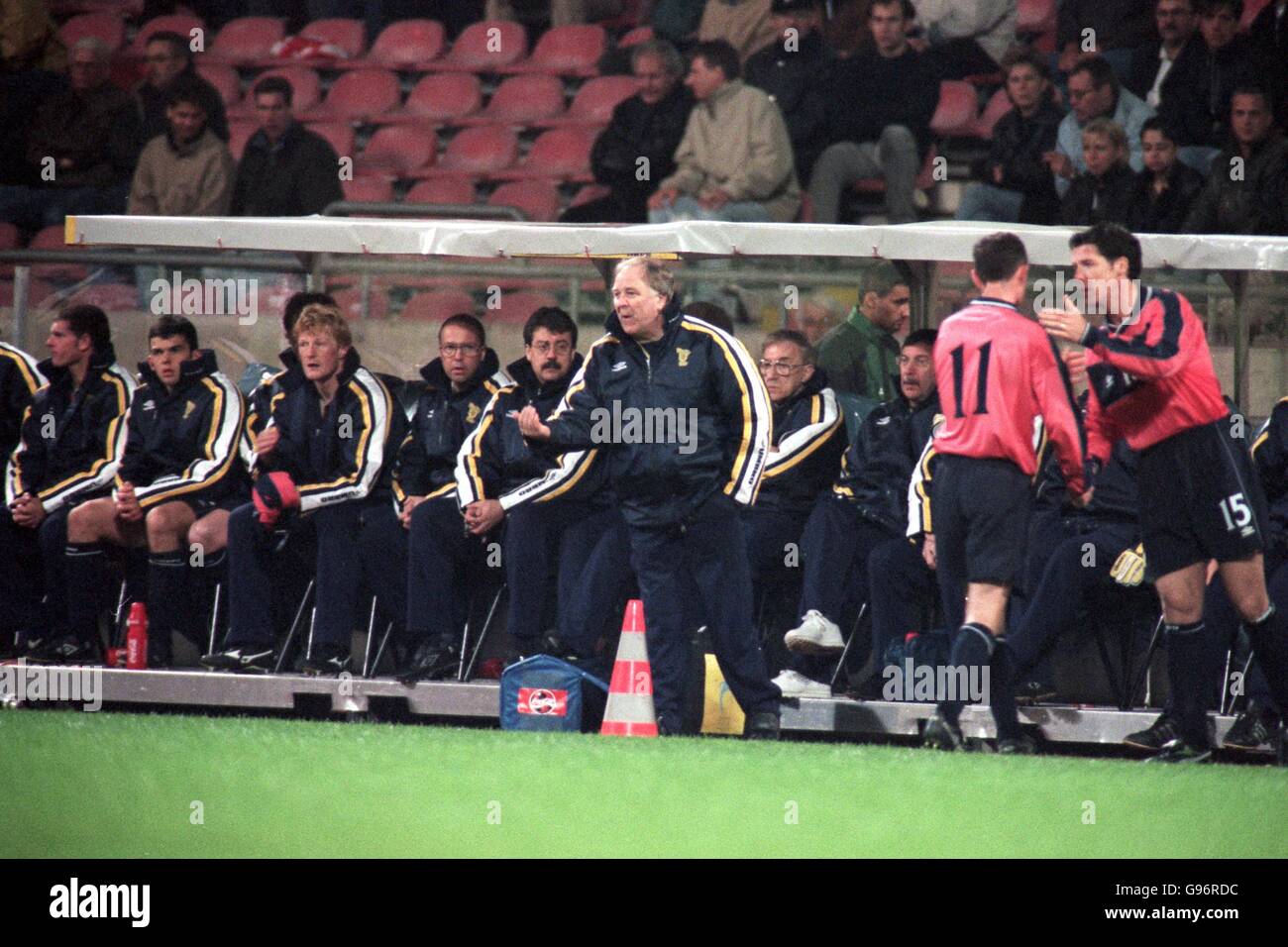 Scotland manager Craig Brown changes the team formation as Brian O'Neil ...